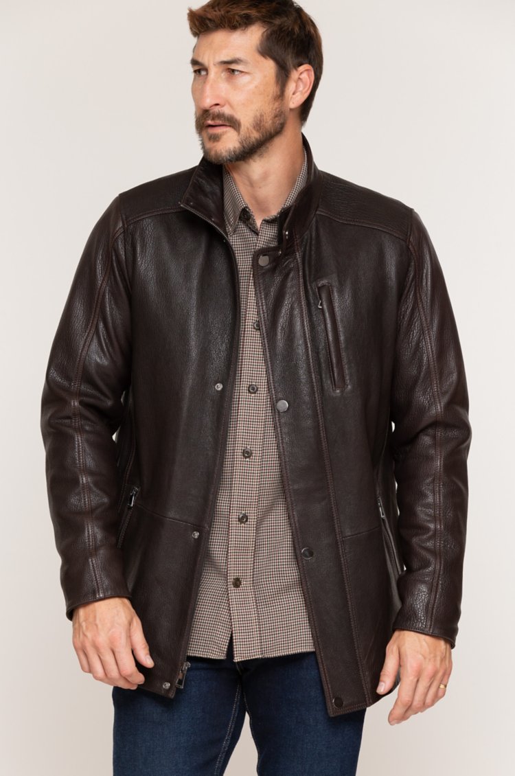 Reynolds Italian Lambskin Leather Car Coat | Overland