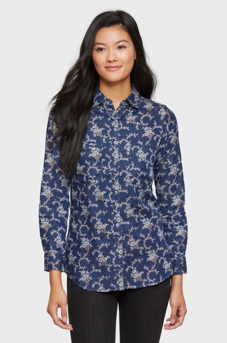 Zoe Floral Cotton-Blend Shirt | Overland