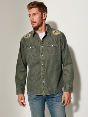 Livingston Embroidered Denim Shirt | Overland