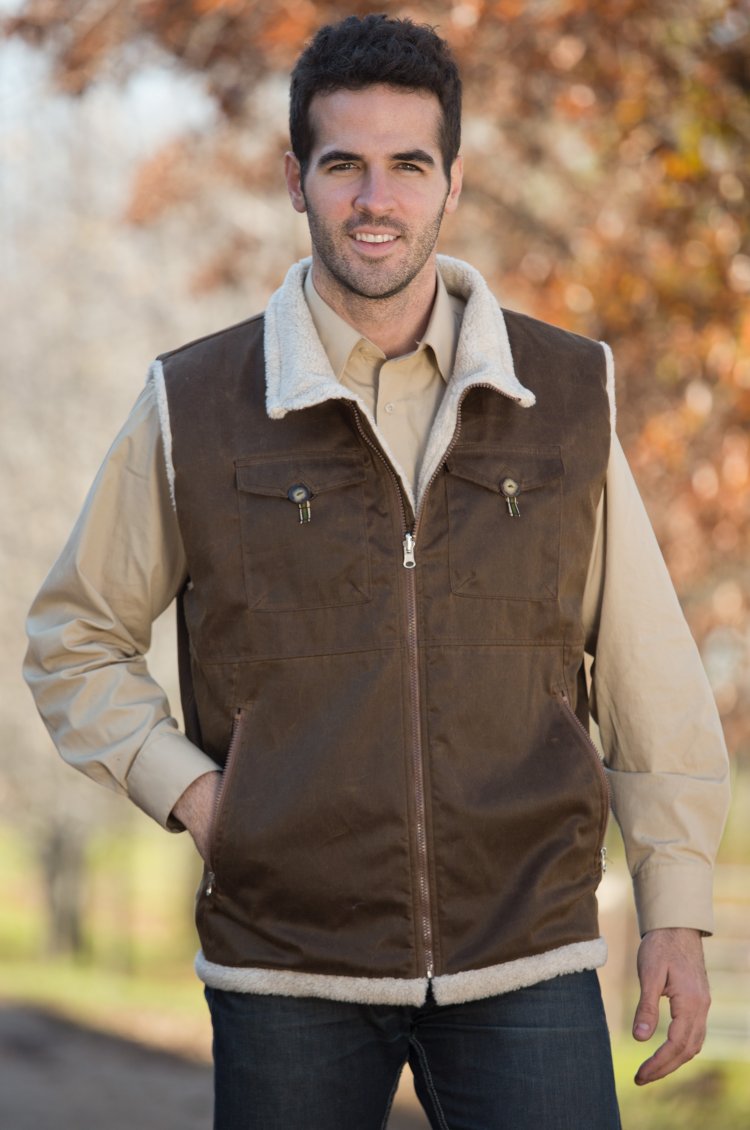 Men's Brody Waxed Cotton Field Vest | Overland