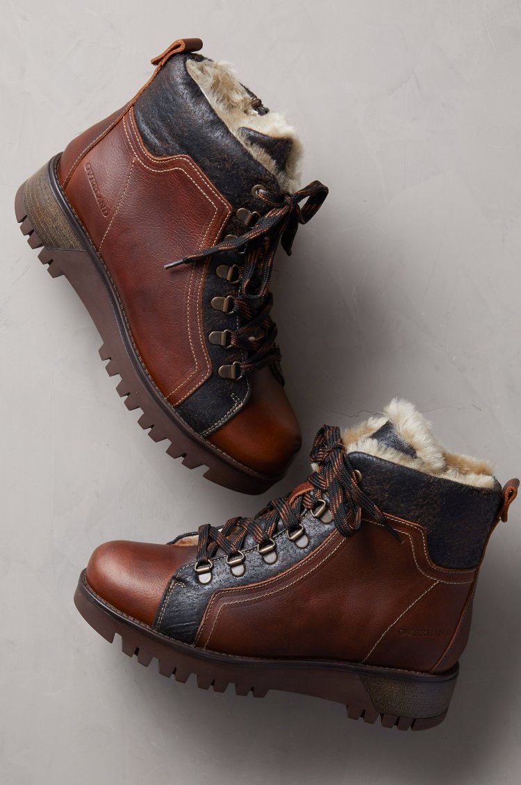 Women’s Prima Shearling-Lined Waterproof Leather Ice Gripper Hiker ...