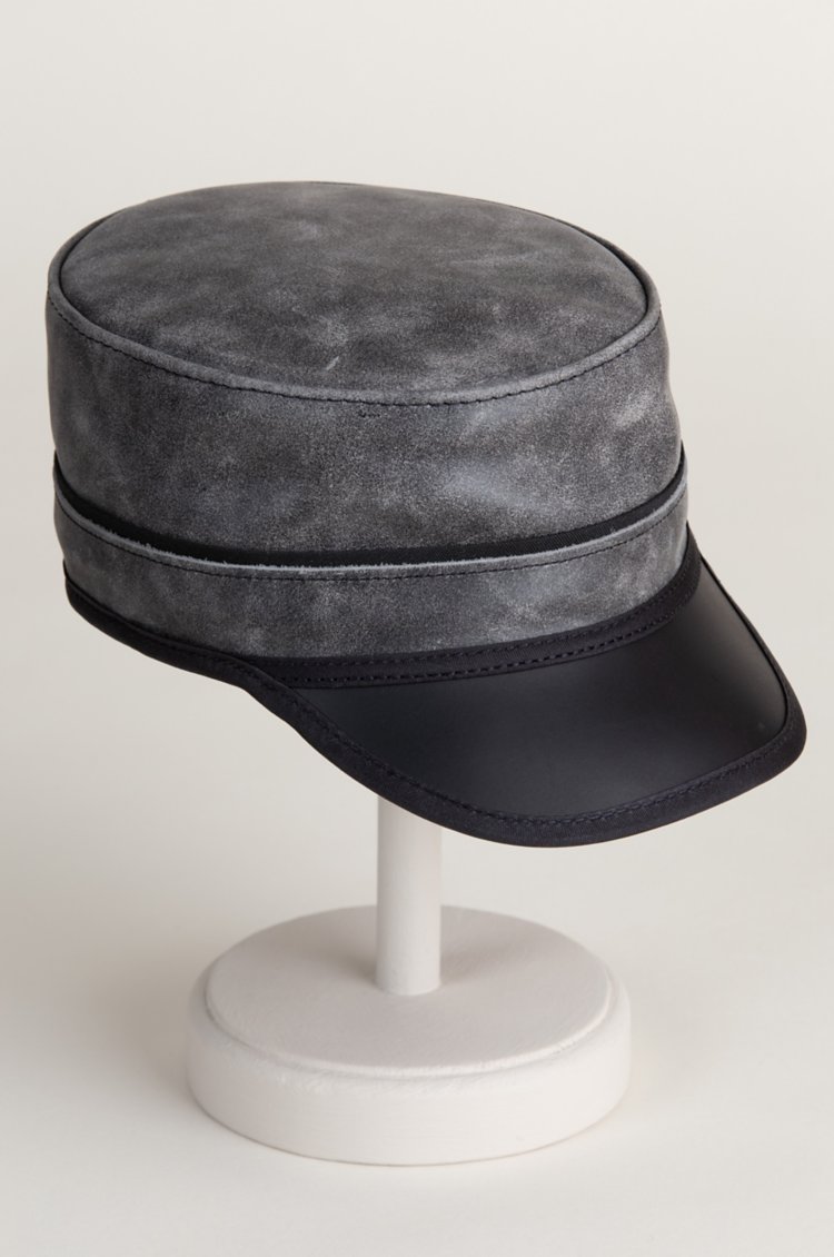 Bottle Rocker Leather Cadet Cap | Overland