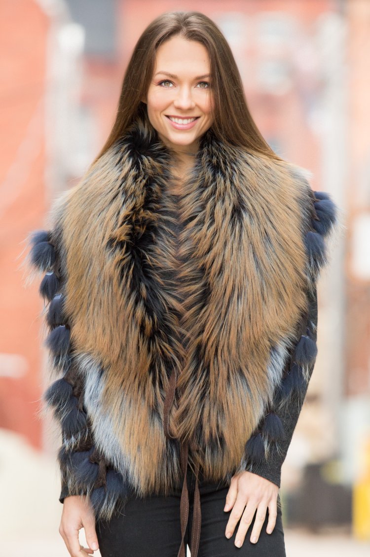 Ramona Canadian Fox Fur Wrap | Overland