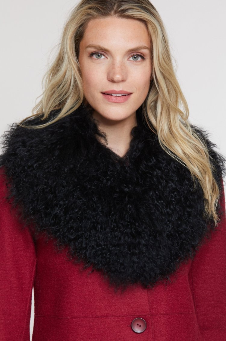 Tibetan Curly Lamb Fur Shawl Collar | Overland