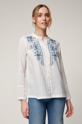 Celia Embroidered Linen Shirt | Overland