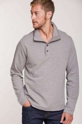 Alec Knit Cotton Mock Henley Shirt | Overland