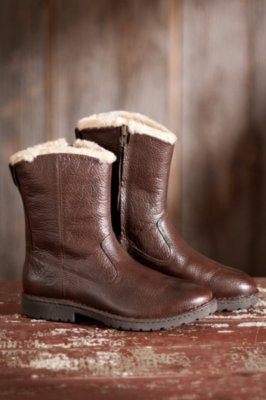 57047 Men's Born Theodore Shearling-Lined Leather Boots | Overland